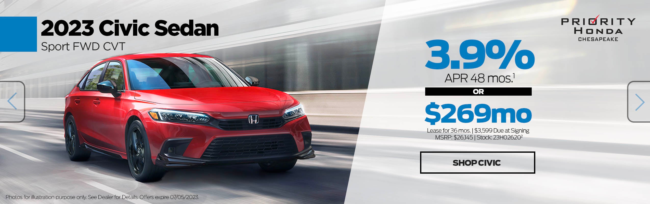 Priority Honda Chesapeake | New Honda in Chesapeake, VA